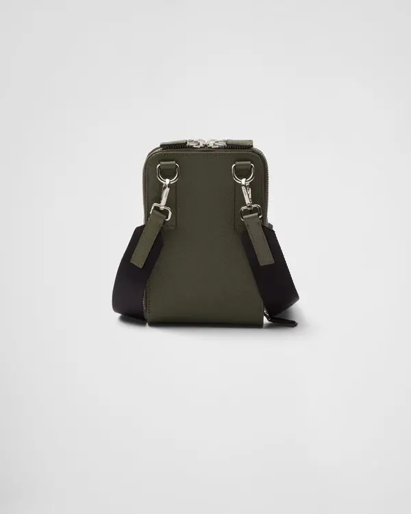 Prada Saffiano Leather Smartphone Case - Loden Green | Editorialist